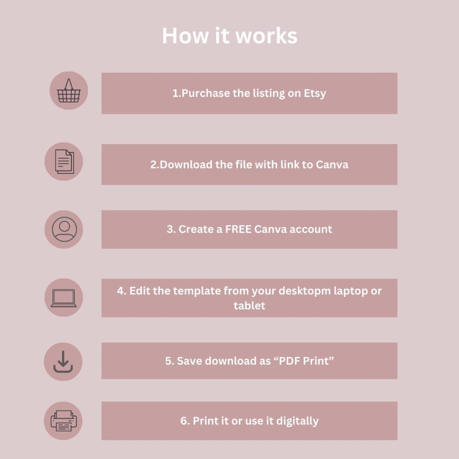 Dinner Party Menu Card Editable Template Instant Download Pink and Dark ...