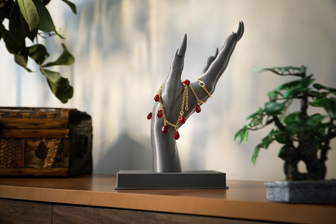 Witch Hand Jewelry Stand, Hand Wall Decor, Gothic Jewelry Holder, Demon ...