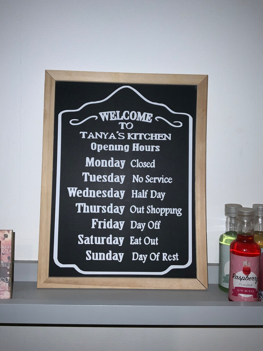 Personalised Chalk Board - Etsy