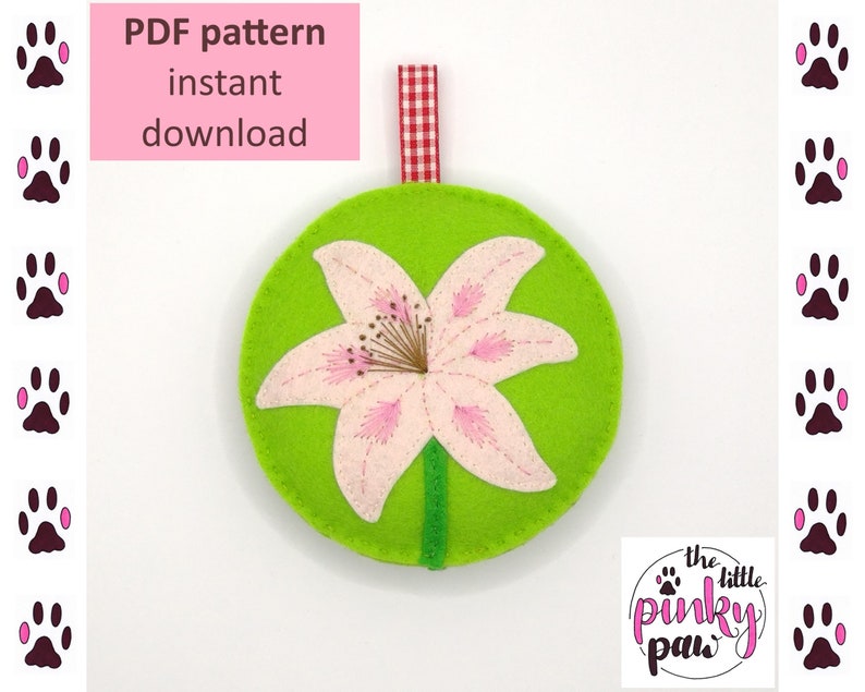 Lily Felt Sewing Pattern Pdf Tutorial (instant Digital Download ...