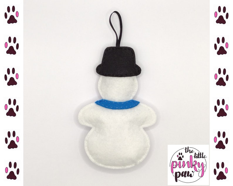 Snowman Felt Sewing Pattern Pdf Tutorial (instant Digital Download ...