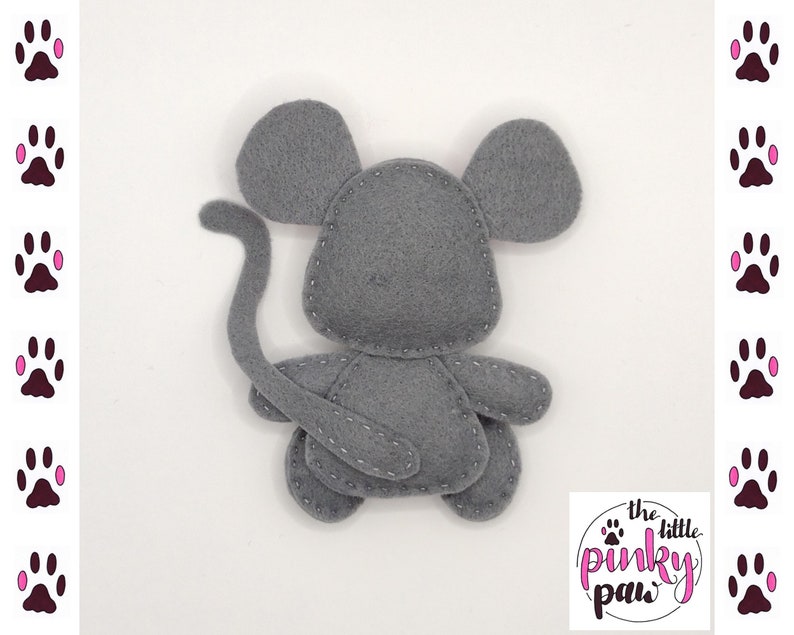 Mouse Felt Sewing Pattern Pdf Tutorial instant Digital Download, Pet ...