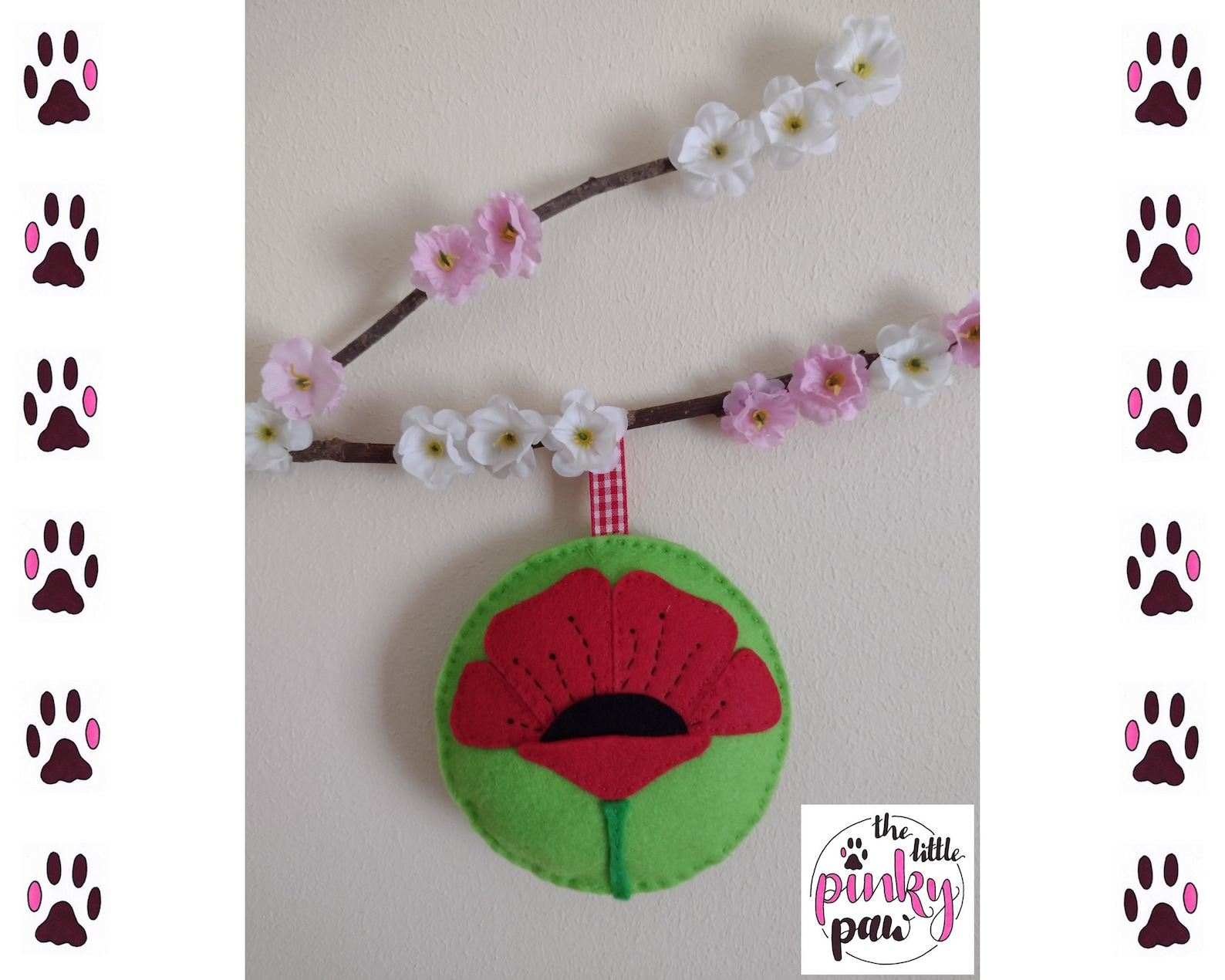 Poppy Felt Sewing Pattern Pdf Tutorial (instant Digital Download ...