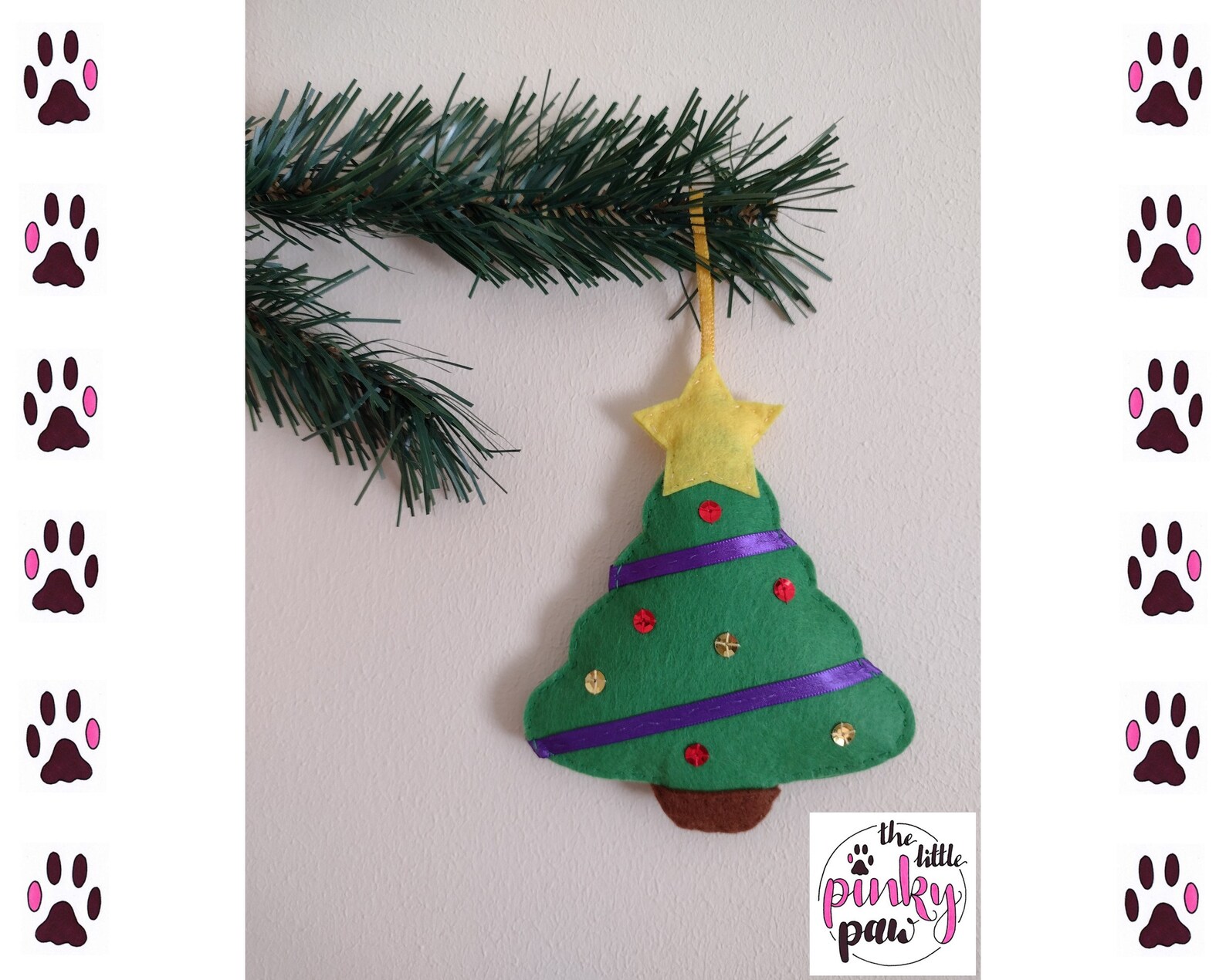 Christmas Tree Felt Sewing Pattern Pdf Tutorial (instant Digital ...