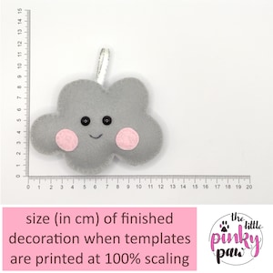 Cloud Felt Sewing Pattern Pdf Tutorial (instant Digital Download ...