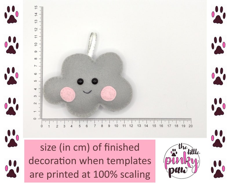 Cloud Felt Sewing Pattern Pdf Tutorial (instant Digital Download ...