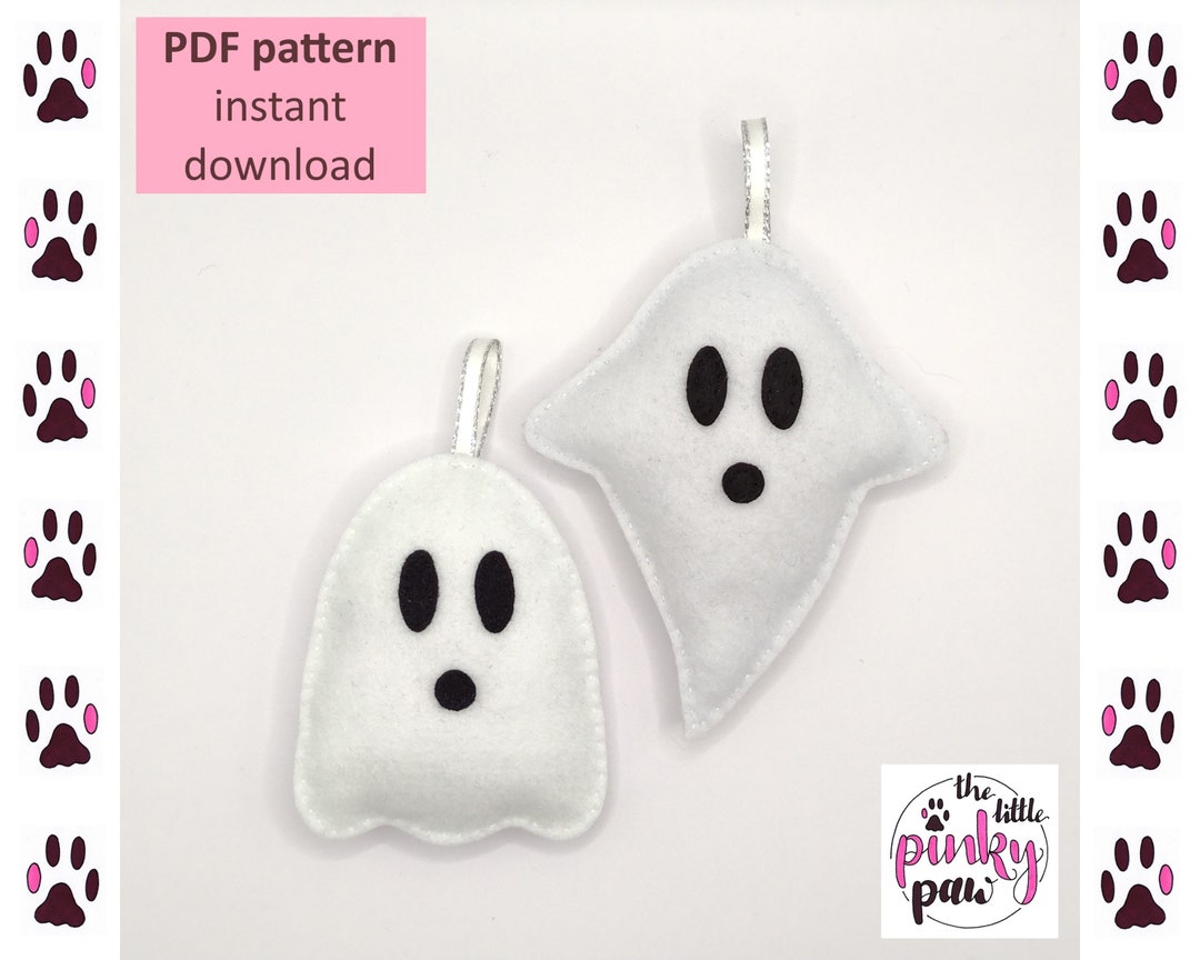 Felt Ghosts Pdf Sewing Pattern instant Digital Download - Etsy