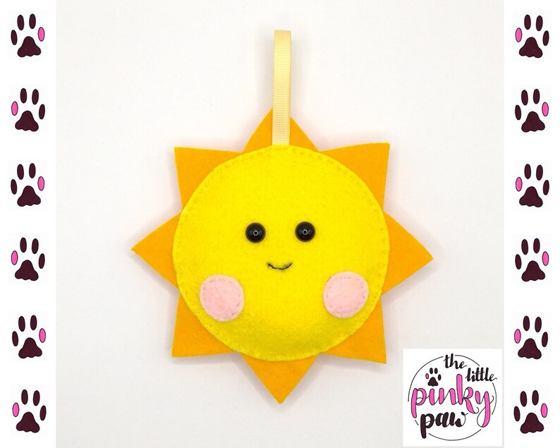 Sunshine Felt Sewing Pattern Pdf Tutorial (instant Digital Download ...