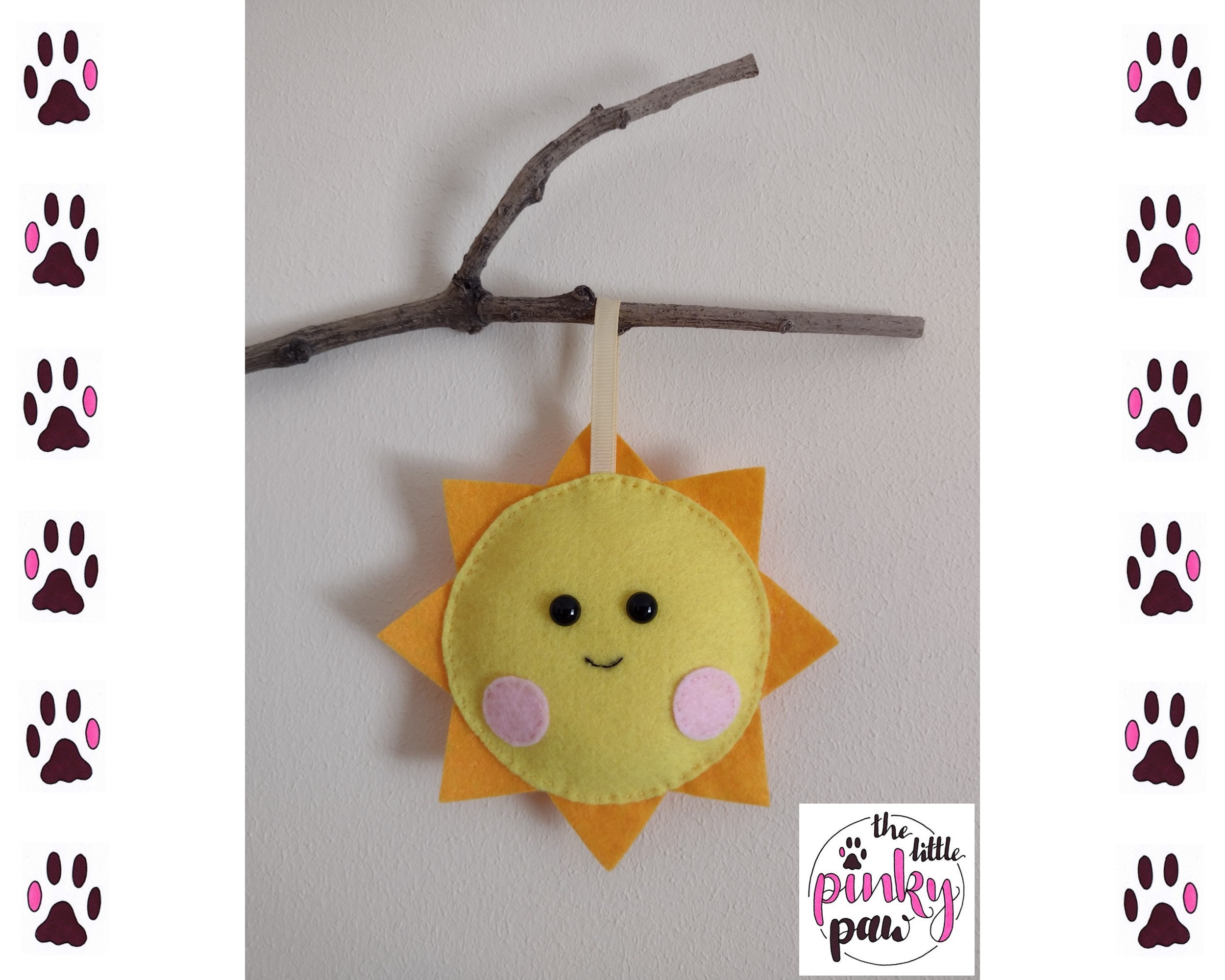 Sunshine Felt Sewing Pattern Pdf Tutorial (instant Digital Download ...