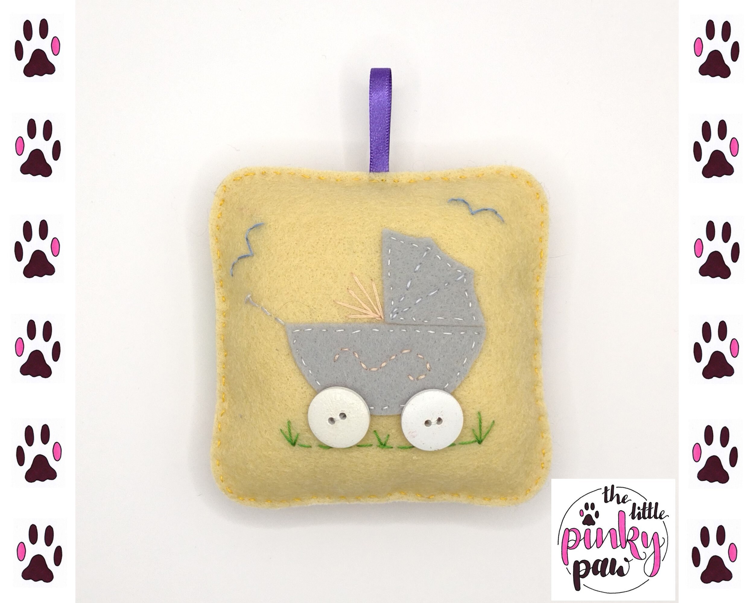 Pram Felt Sewing Pattern Pdf Tutorial (instant Digital Download), New ...