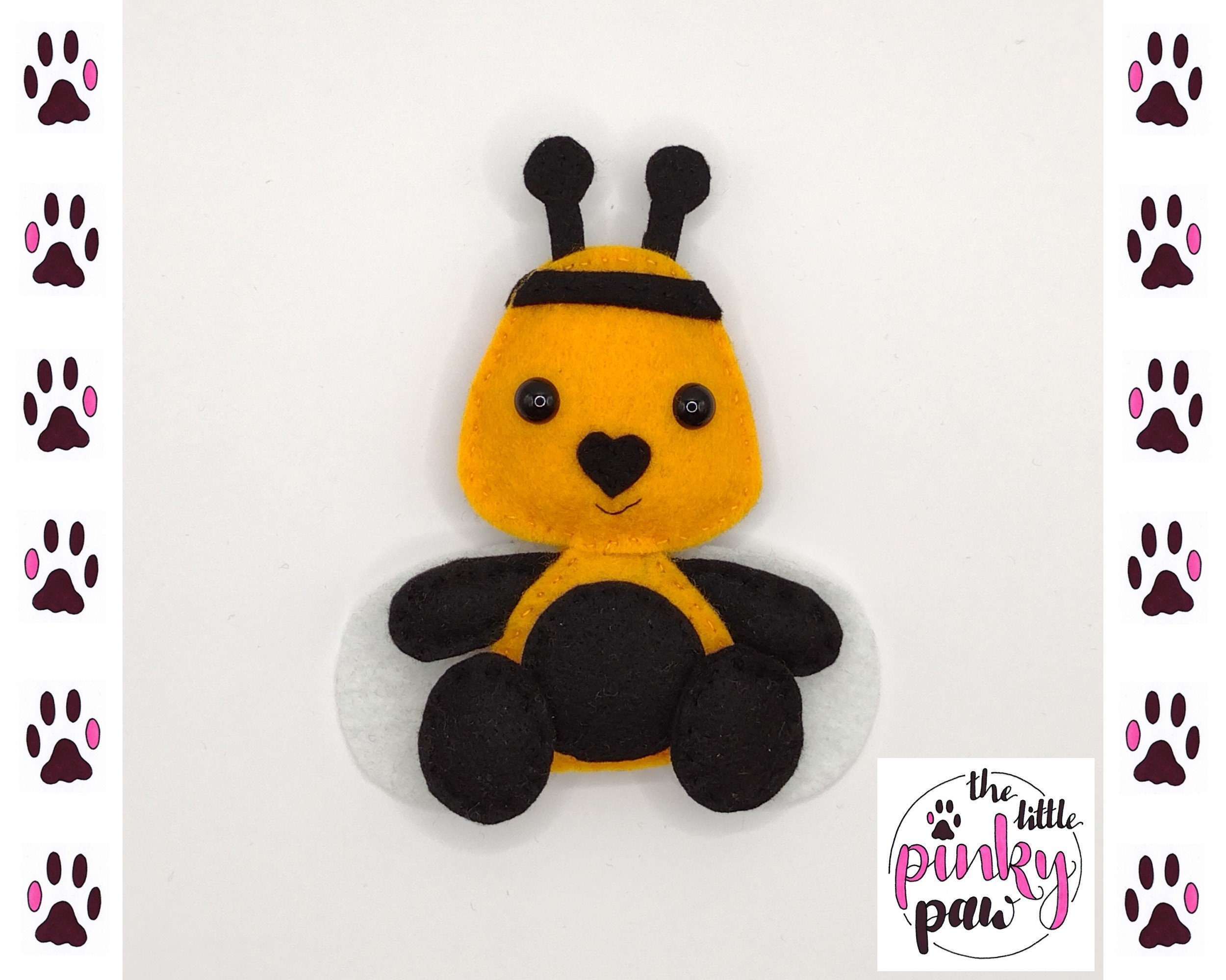 Bee Felt Sewing Pattern Pdf Tutorial (instant Digital Download ...