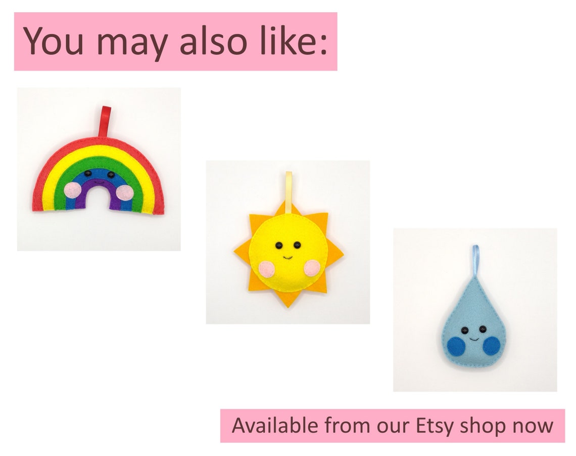Felt Cloud Pdf Sewing Pattern instant Digital Download, Easy to Make ...