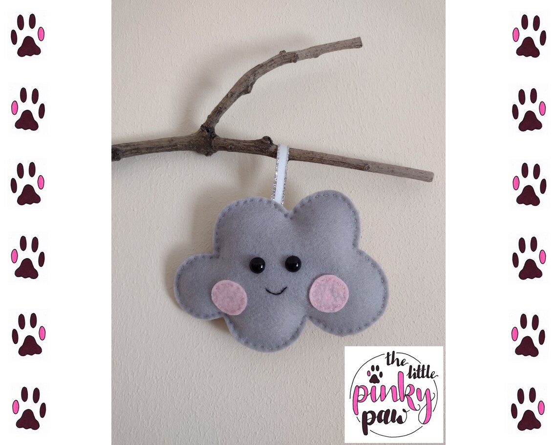Cloud Felt Sewing Pattern Pdf Tutorial instant Digital Download ...
