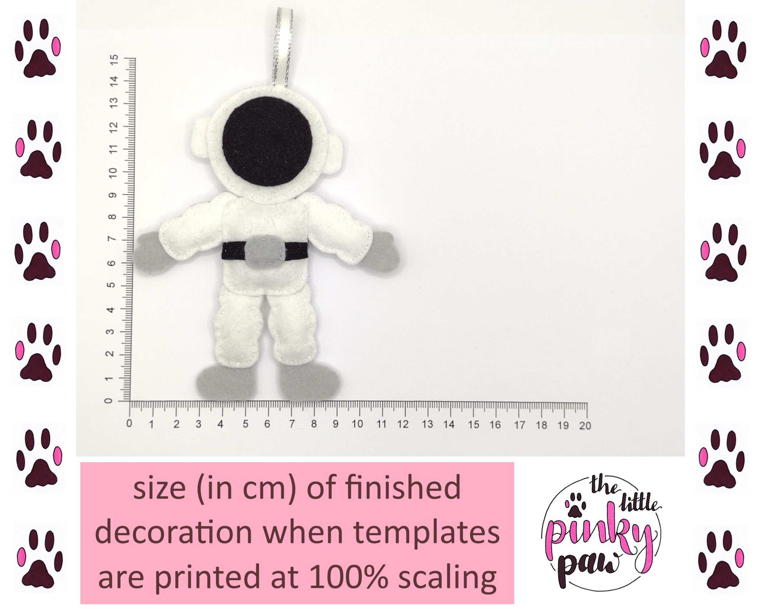 Spaceman Astronaut Felt Sewing Pattern Pdf Tutorial (instant Digital ...