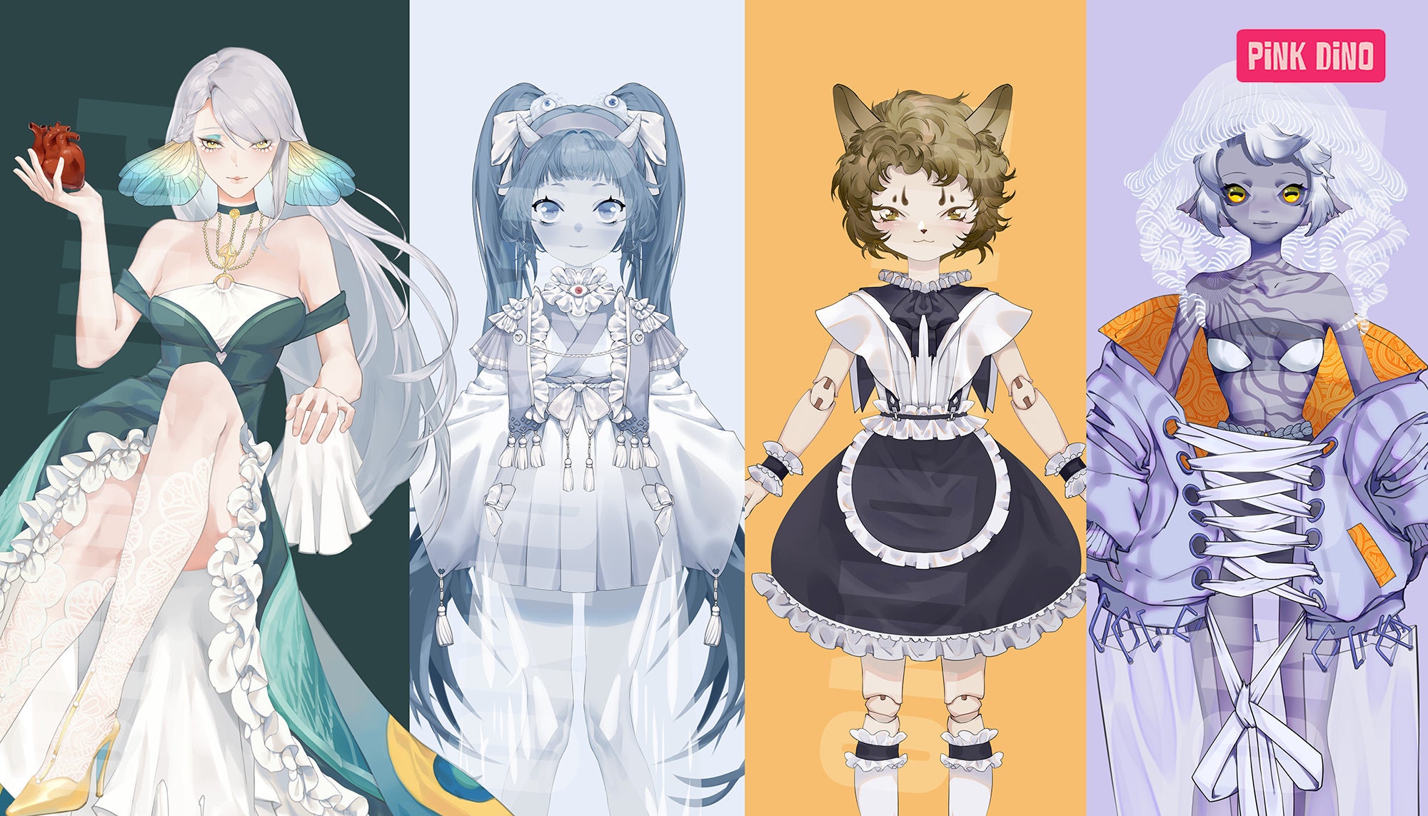 Live2d Model Half Body Design Commision Vtuber Design - Etsy