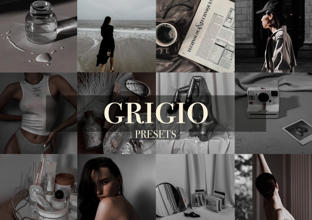 6 GRIGIO Presets for Lightroom, Instagram Filter, VSCO| Dark Mood ...