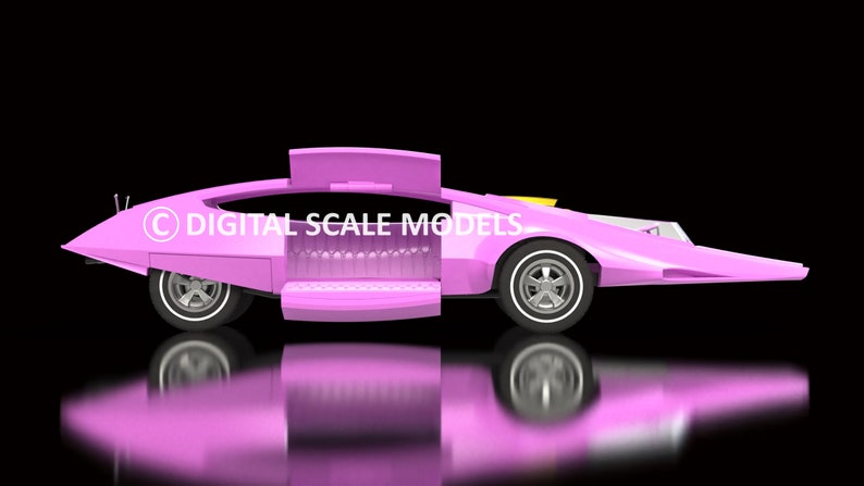 Pink Panther Car, DIGITAL 3D Print Files Only, 1:24 Scale Model. - Etsy