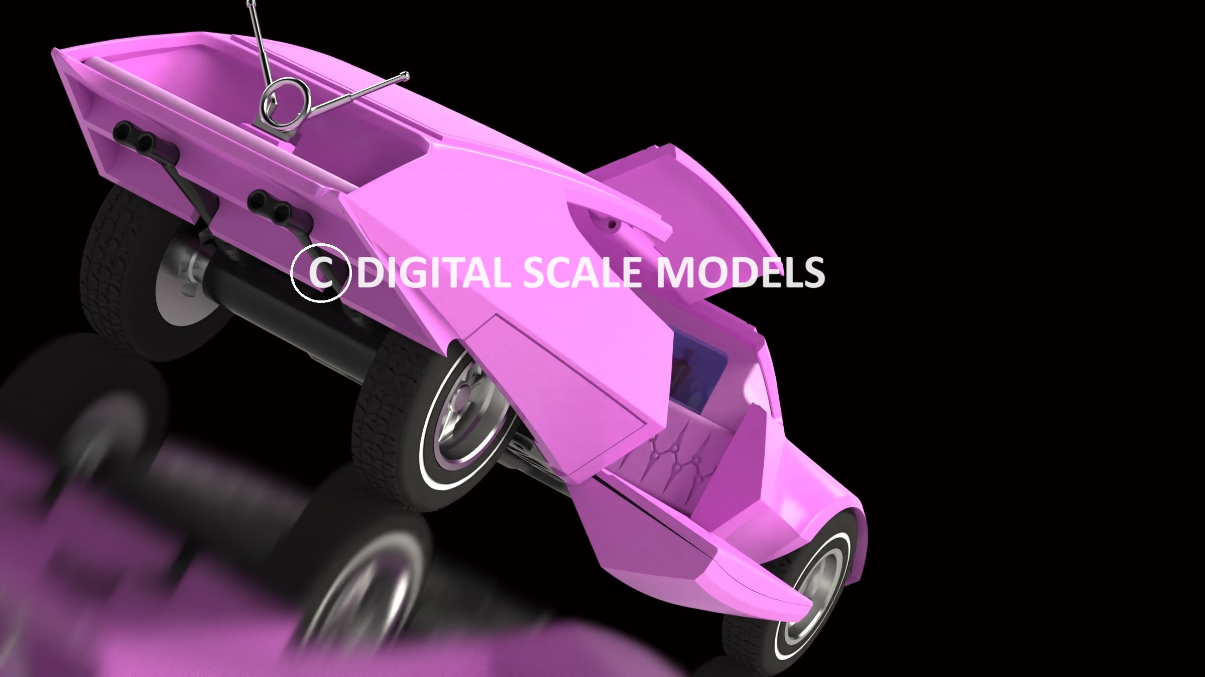 Pink Panther Car, Digital 3D Print Files Only, 1:24 Scale Model. - Etsy