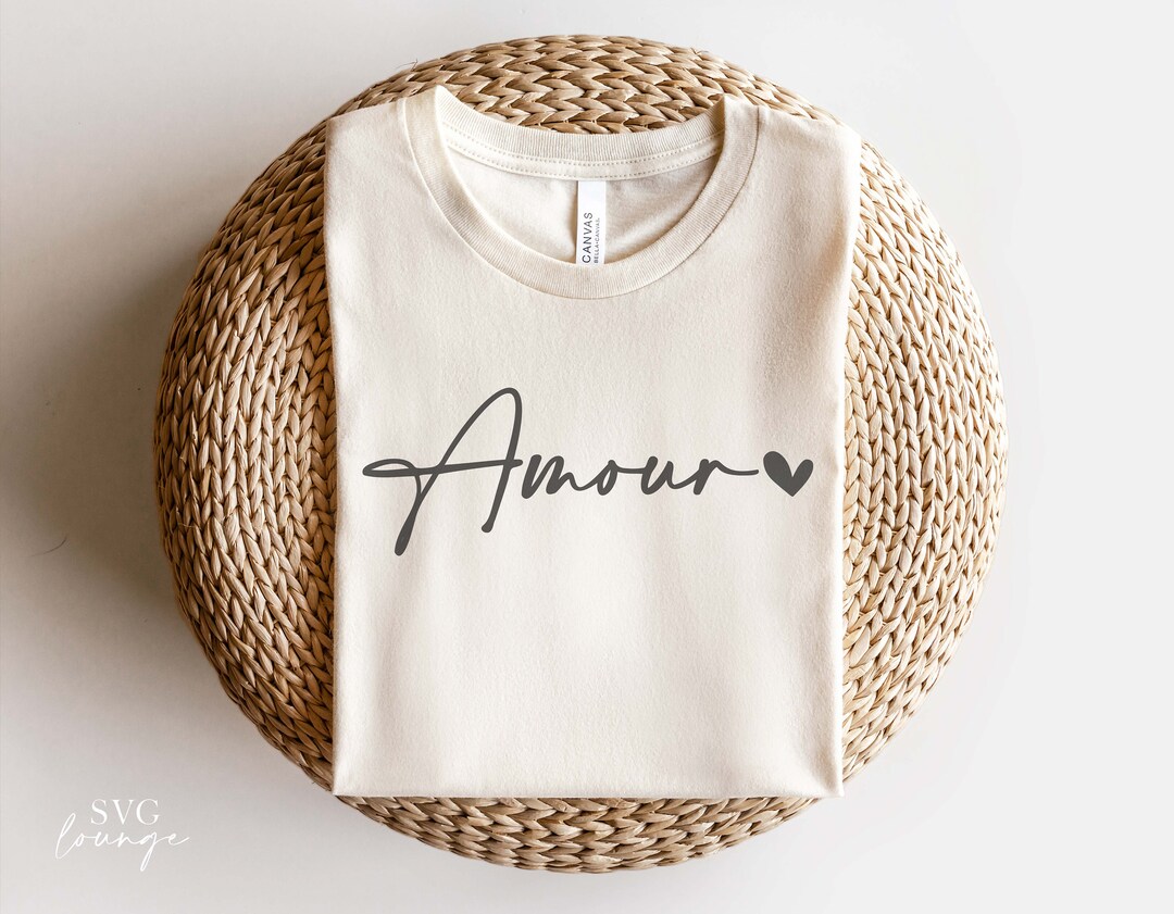 Amour SVG, Valentine Heart Svg, Amour Shirt SVG, Xoxo Love SVG Cut File ...