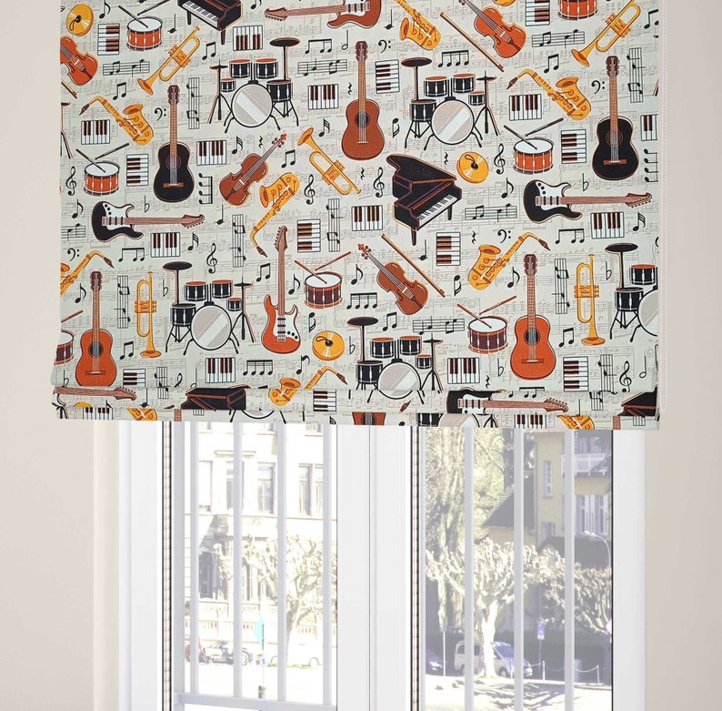 Musical Instruments – Piano – Guitar – Violin Fabric , 140cm Width ...