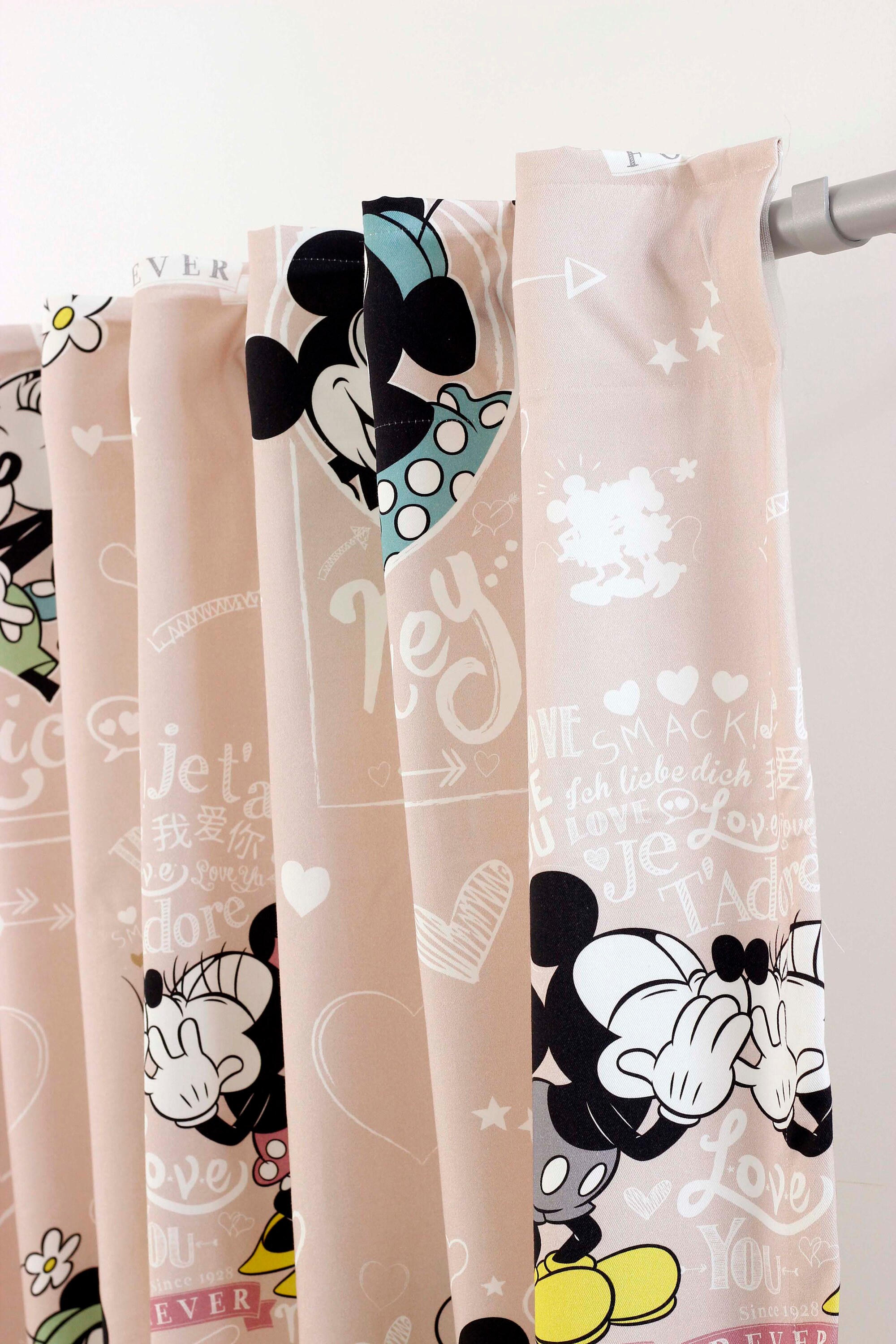 Disney Mickey Mouse Curtains for Kids, Custom Drapes, Curtain Baby Girl ...