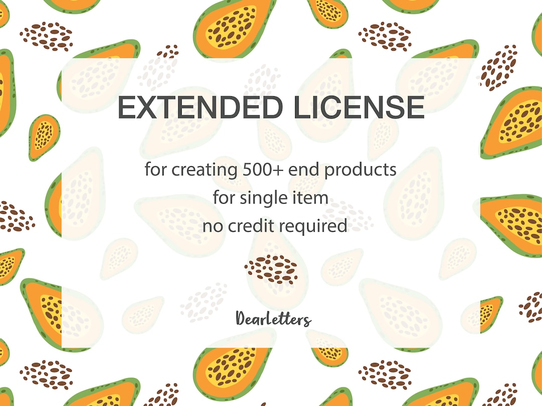 Extended License: Clipart, Alphabet, Digital Paper or Lettering Set ...