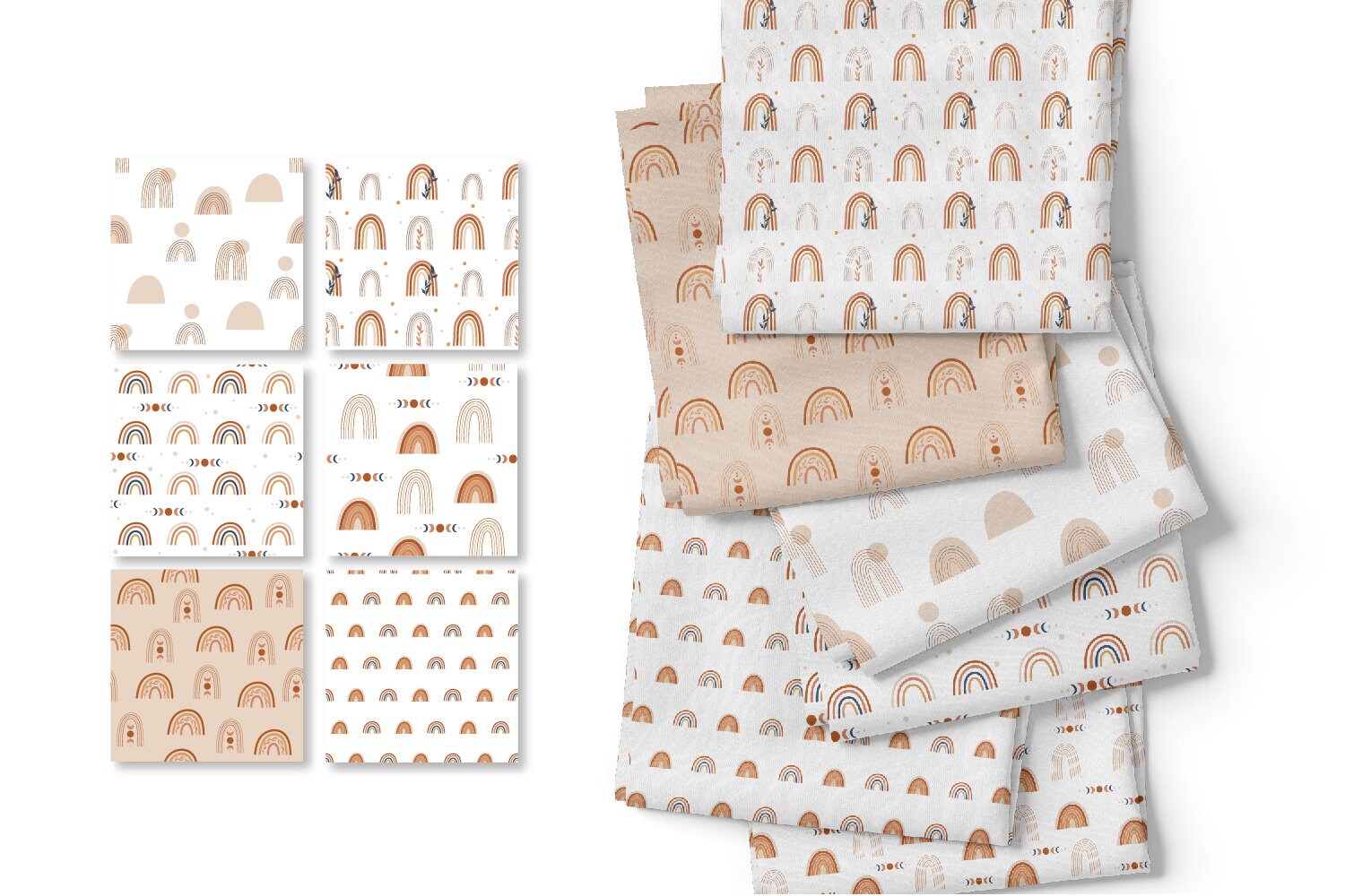 Boho Rainbow Clipart Bundle, Alphabet Posters and Clipart SVG, Bohemian ...