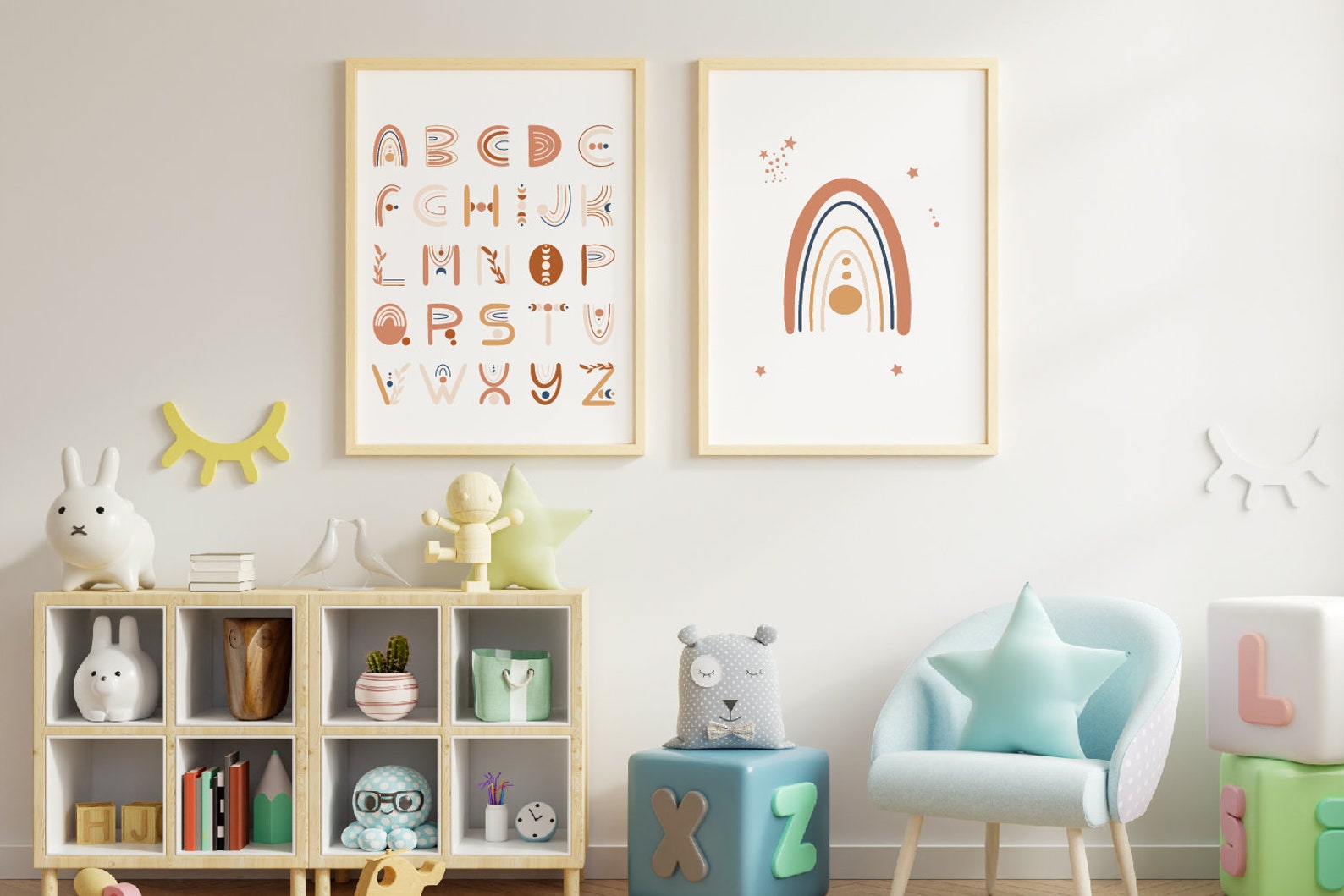 Boho Alphabet Clipart, Bohemian Letter Set, Rainbow Letters SVG, PNG - Etsy