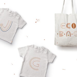 Boho Alphabet Clipart, Bohemian Letter Set, Rainbow Letters SVG, PNG - Etsy