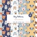 Dogs Digital Paper Set, Pet Pattern, Animal Nursery Seamless Files ...