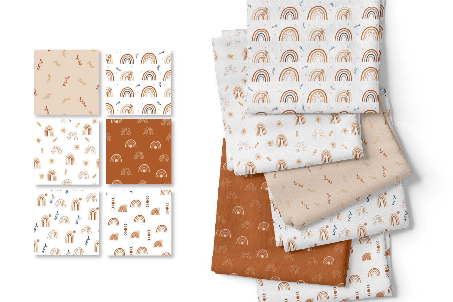 Boho Rainbow Clipart Bundle, Alphabet Posters and Clipart SVG, Bohemian ...