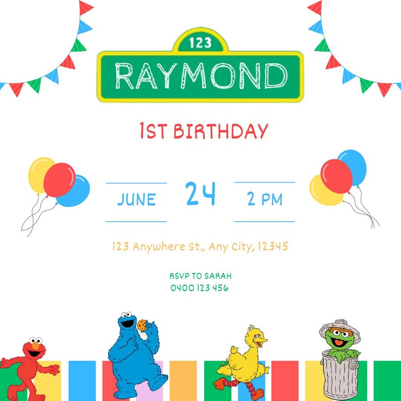 Customisable Birthday Invitation - Etsy