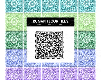 Roman Mosaic SVG Bundle - Etsy