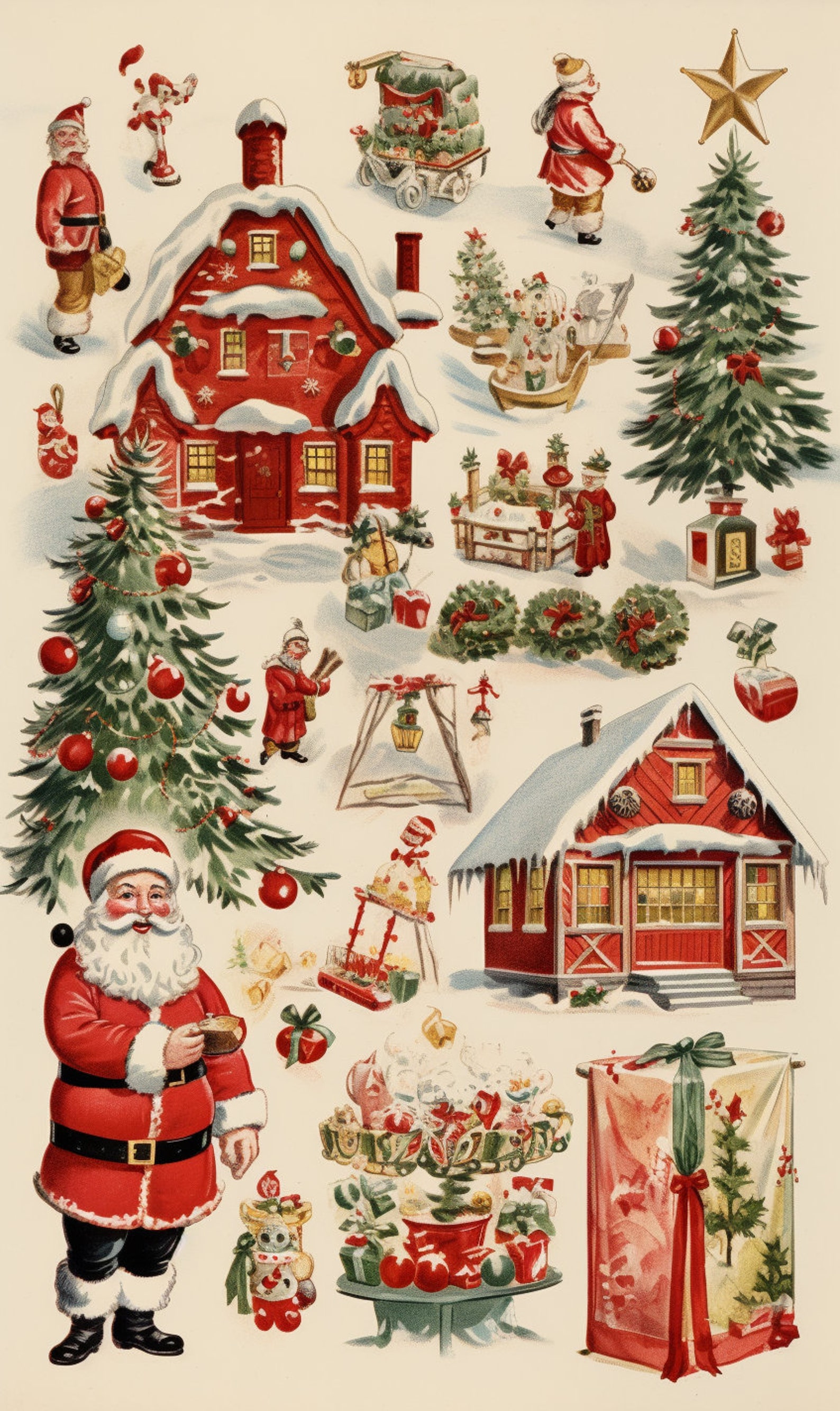 A4-A3 Rice Paper for Decoupage Christmas Theme Mixed Media Diy - Etsy