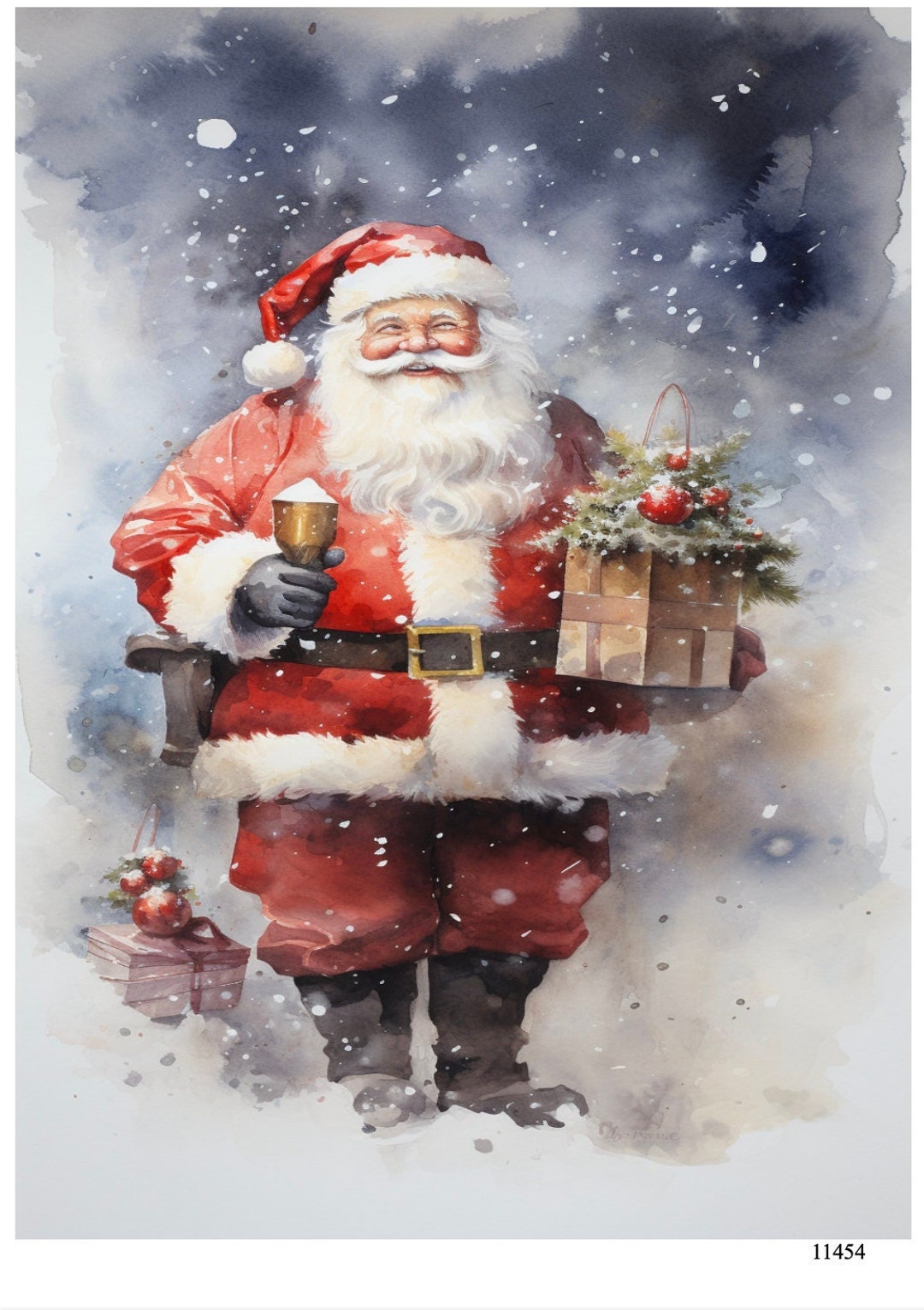 A4-A3 Rice Paper for Decoupage Christmas Theme Mixed Media Diy ...