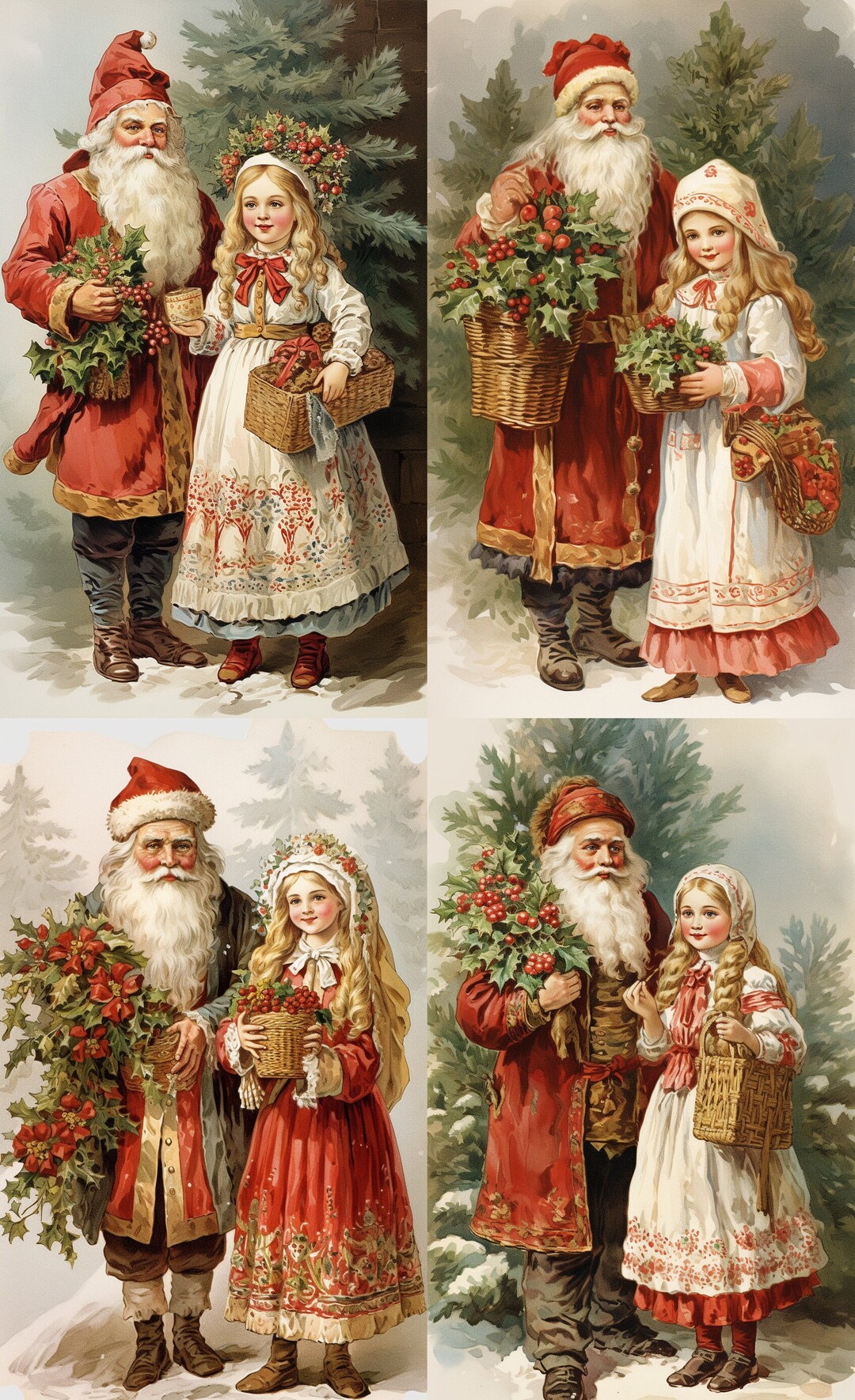 A3 Rice Paper for Decoupage Christmas Theme Mixed Media Diy Christmas ...