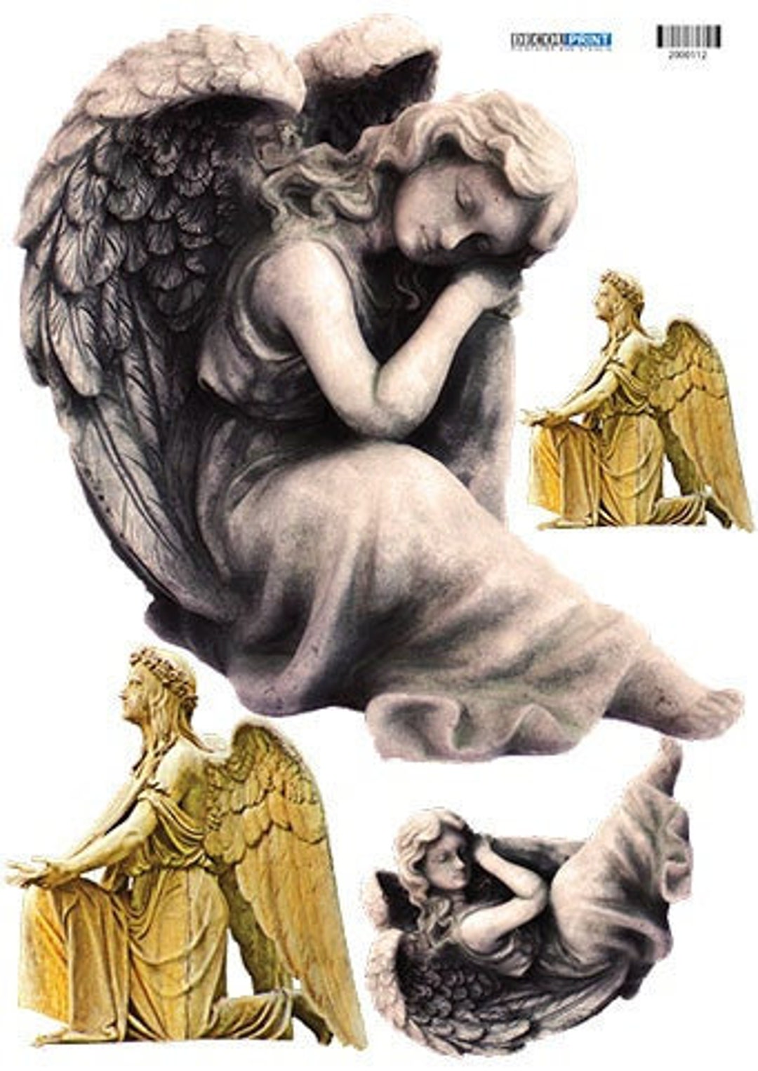 Angels Rice Paper A3 Rice Paper for Decoupage Saints and Angels Theme ...