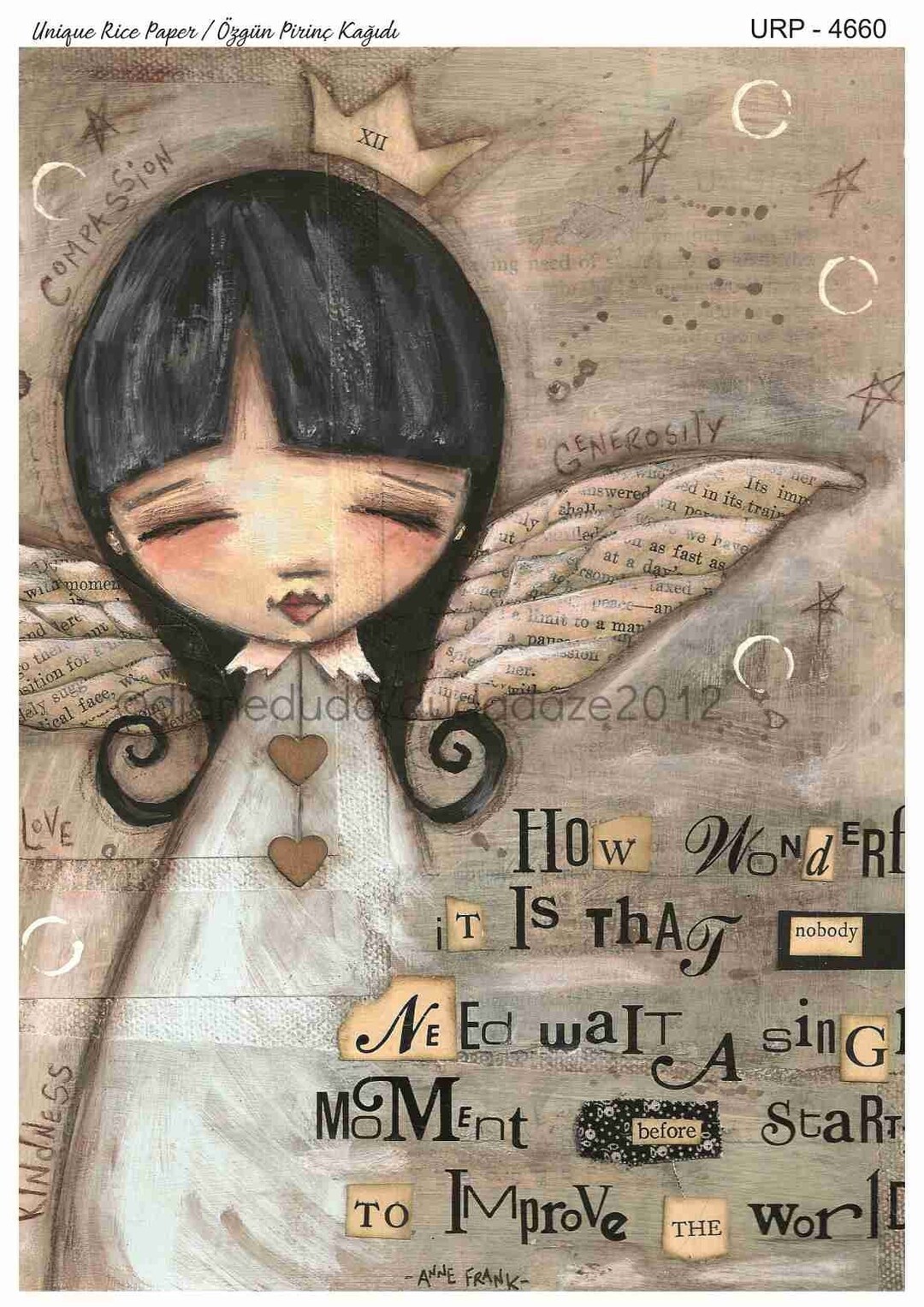 Angels Rice Paper A3 Rice Paper for Decoupage Saints and Angels Theme ...