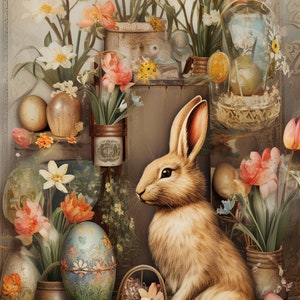 A4 A3 Rice Paper for Decoupage Easter Theme Mixed Media Diy Easter ...