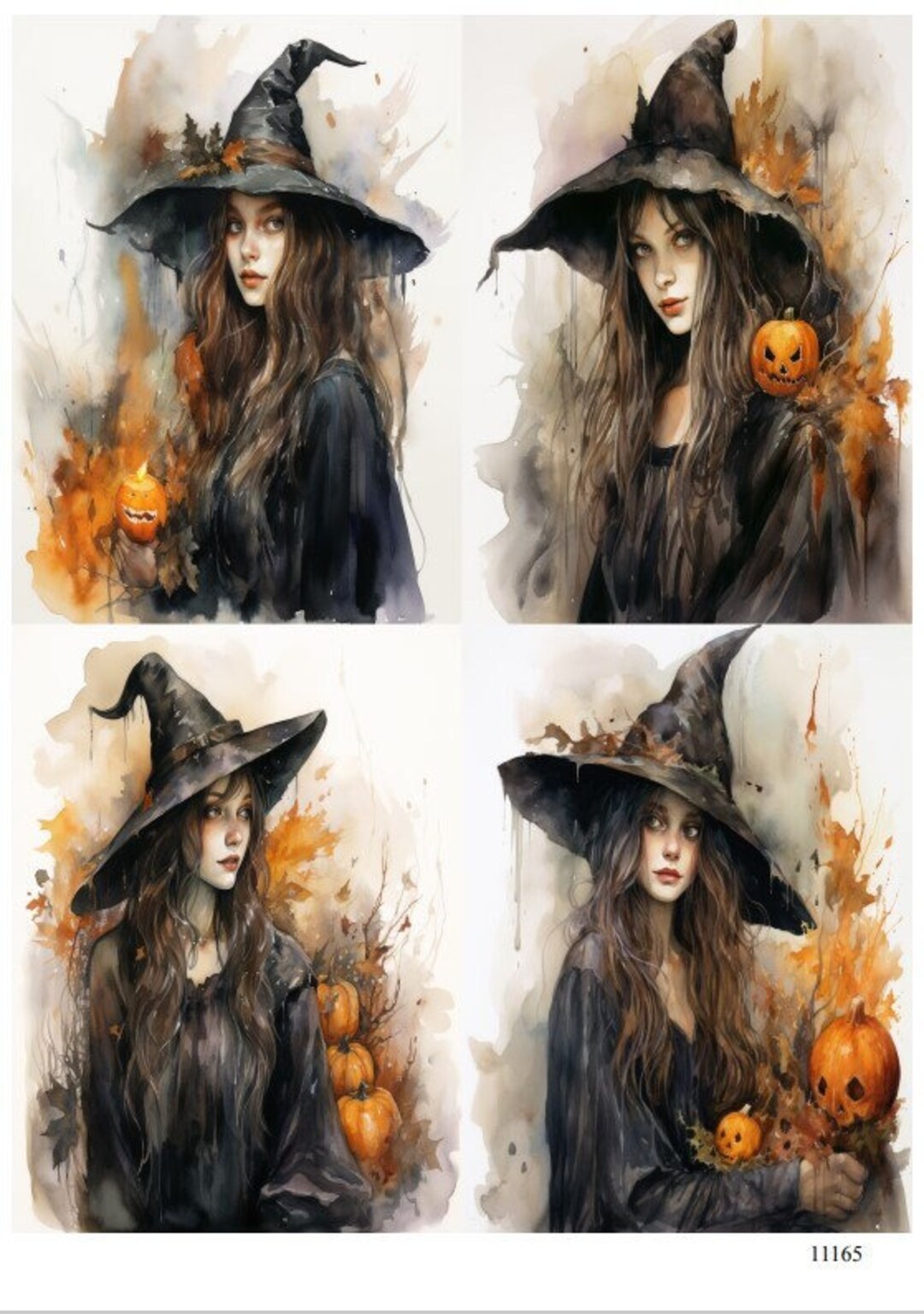 A3 Rice Paper for Decoupage Halloween Theme Mixed Media Diy Papiery ...