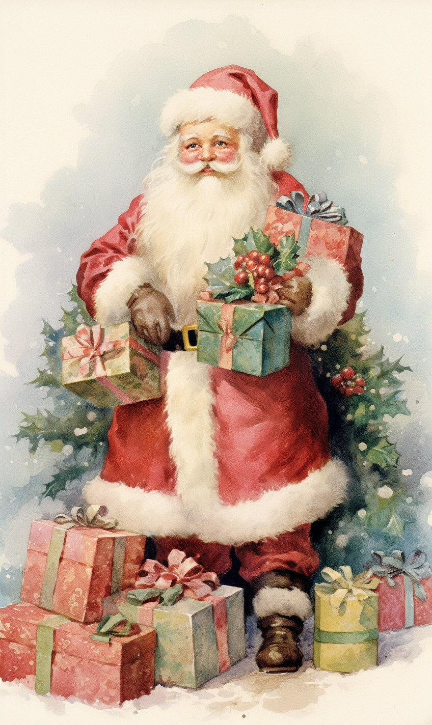 A4-A3 Rice Paper for Decoupage Christmas Theme Mixed Media Xmas ...