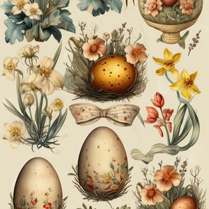 A4 A3 Rice Paper for Decoupage Easter Theme Mixed Media Diy Easter ...