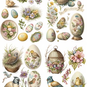 A4 - A3 Rice Paper for Decoupage Easter Theme Mixed Media Diy Easter ...