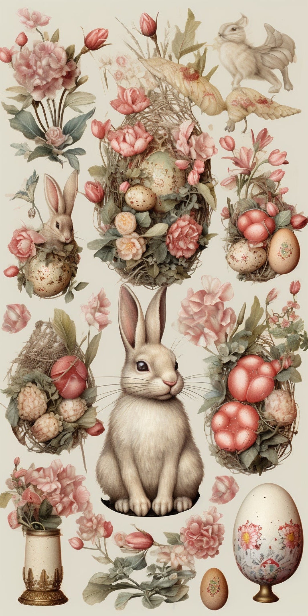 A4 A3 Rice Paper for Decoupage Easter Theme Mixed Media Diy Easter ...