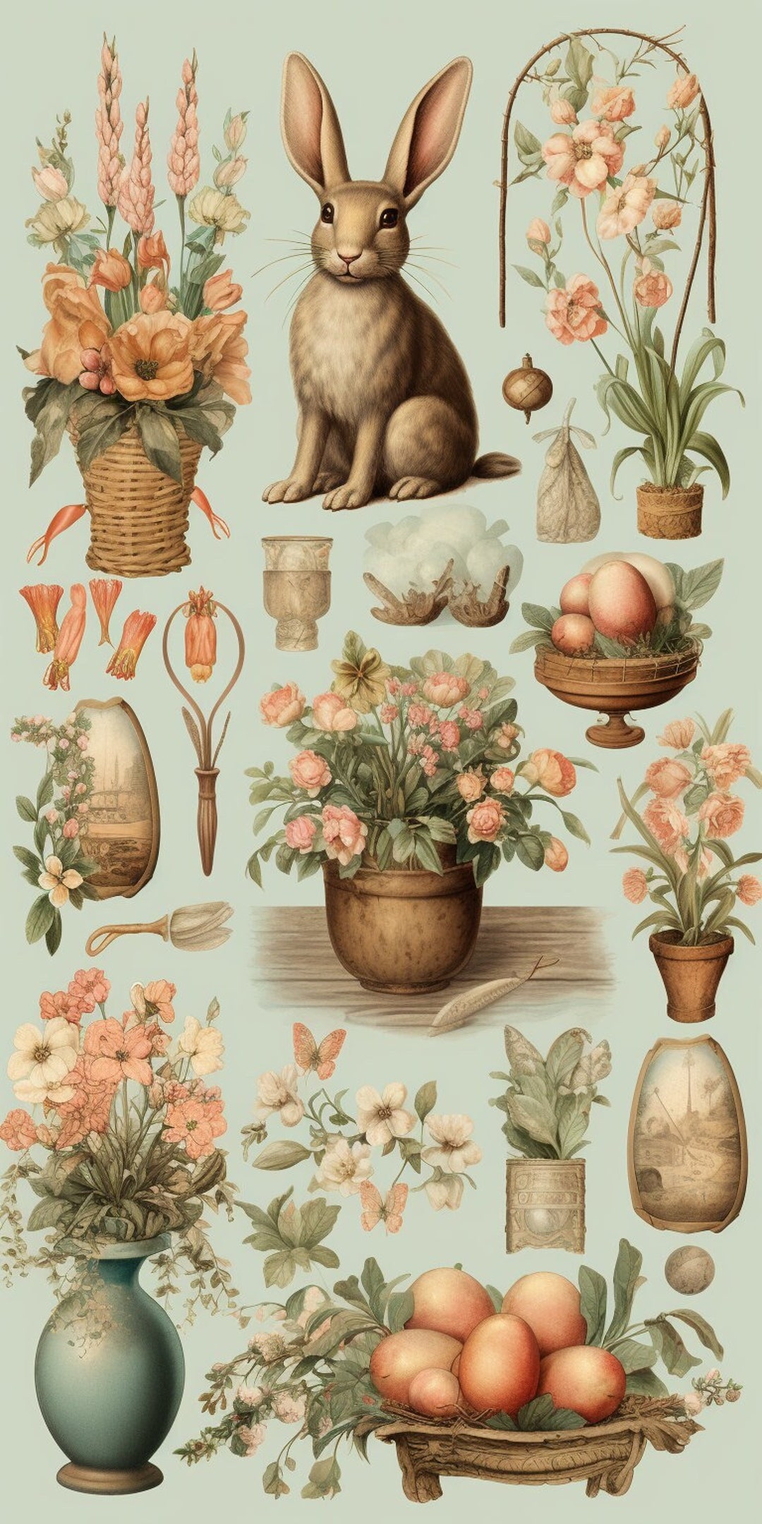 A4 A3 Rice Paper for Decoupage Easter Theme Mixed Media Diy Easter ...