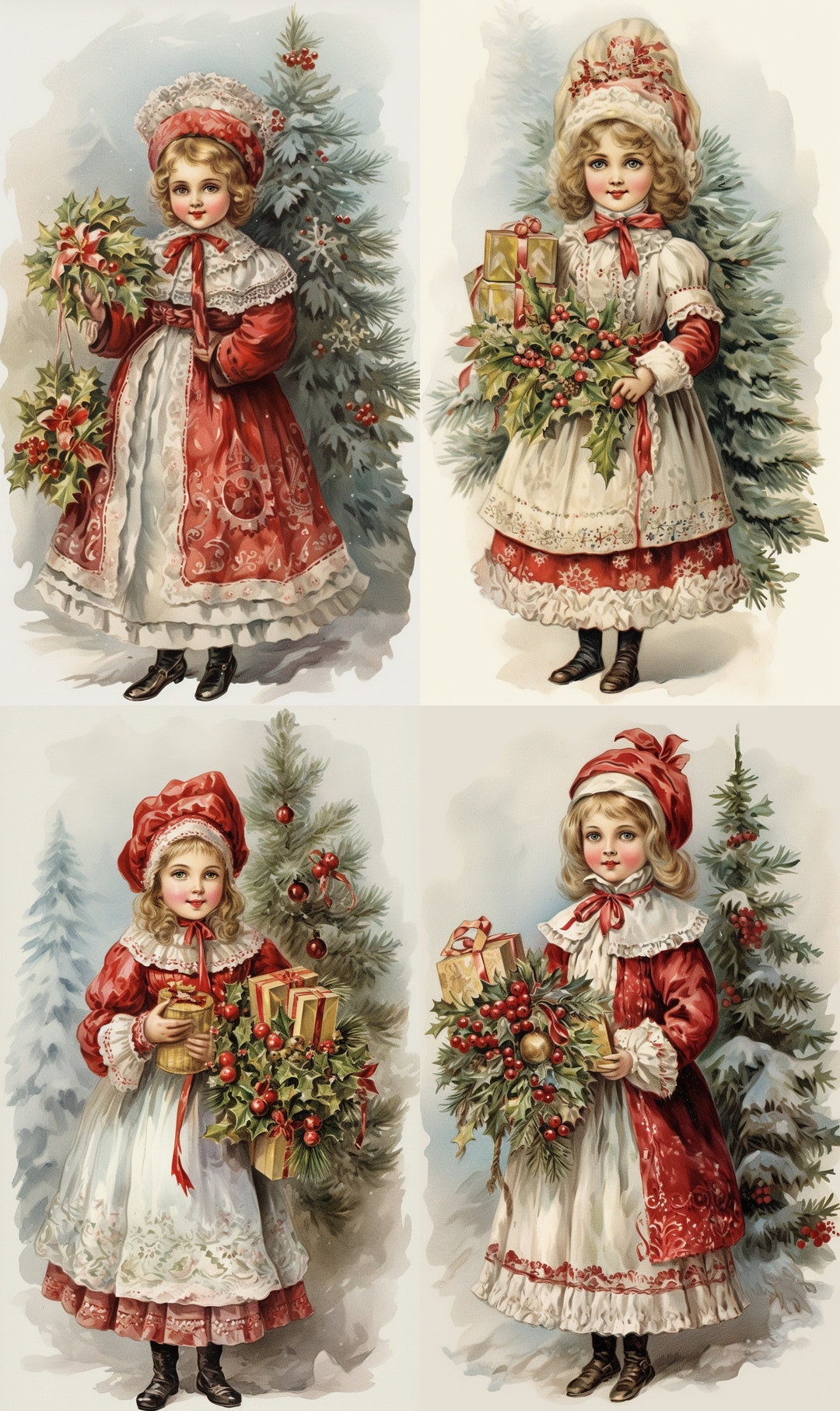 A3 Rice Paper for Decoupage Christmas Theme Mixed Media Diy Christmas ...