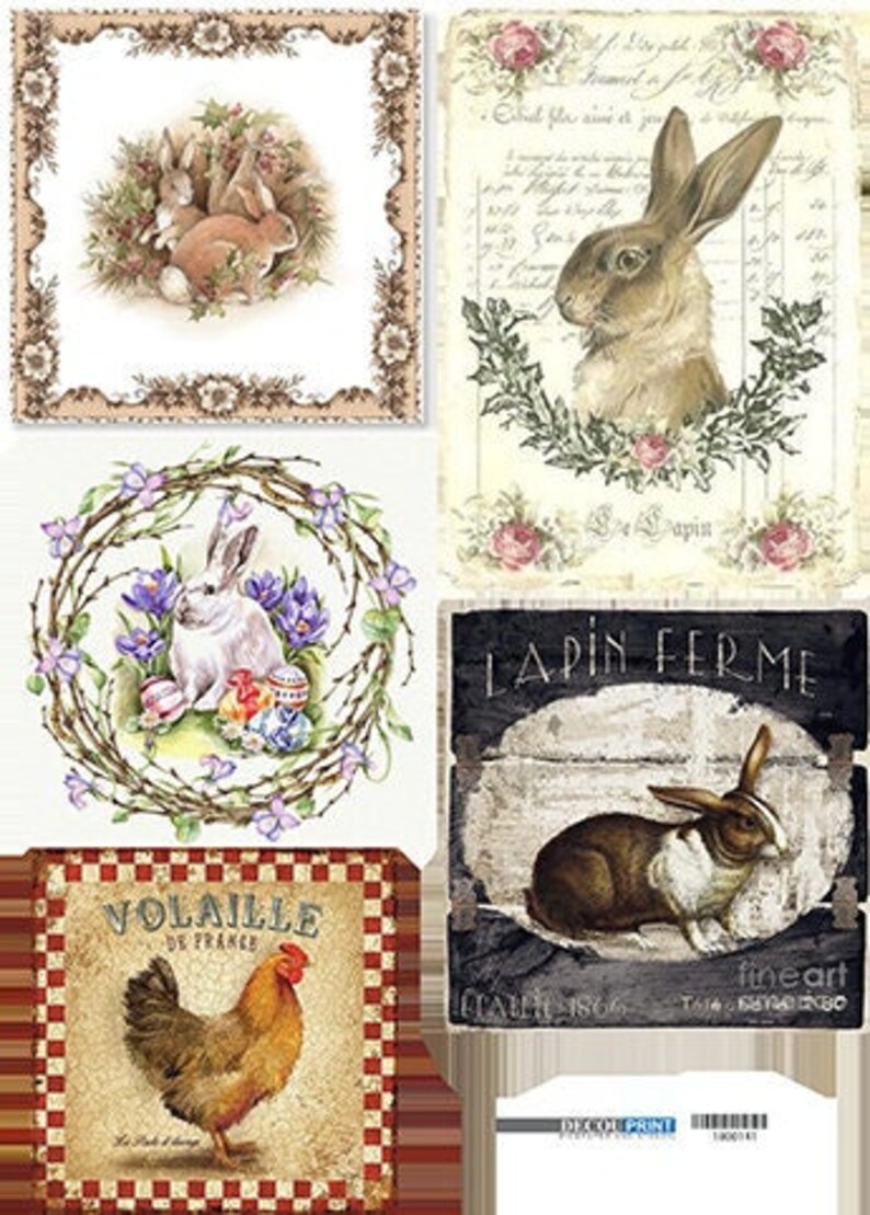 A3 Rice Paper for Decoupage Easter Theme Mixed Media Diy - Etsy