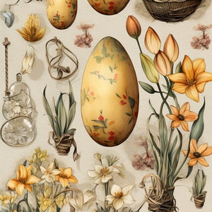 A4 A3 Rice Paper for Decoupage Easter Theme Mixed Media Diy Easter ...