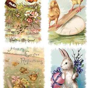 A3 Rice Paper for Decoupage Easter Theme Mixed Media Diy Easter Candles ...