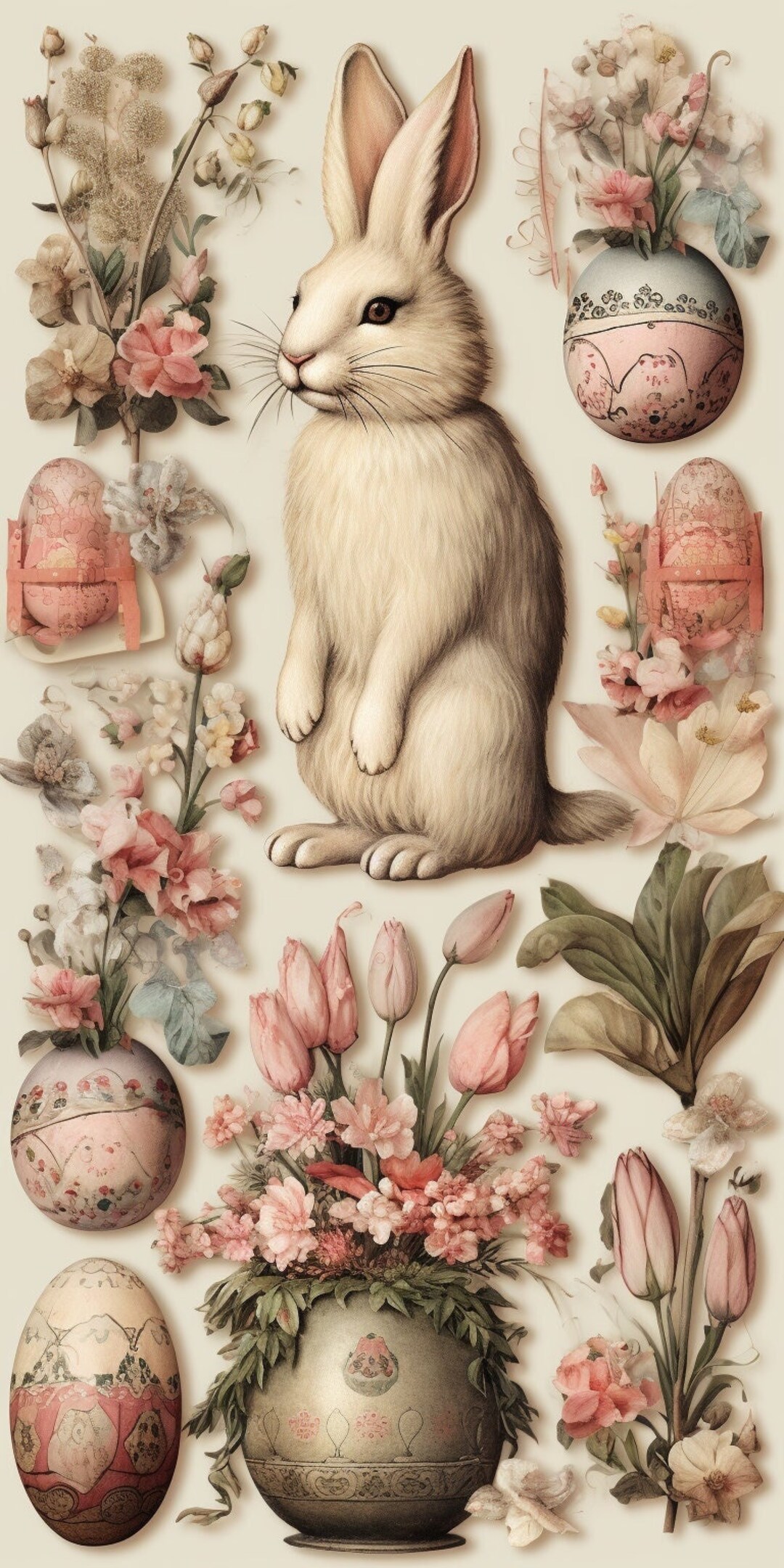 A4 A3 Rice Paper for Decoupage Easter Theme Mixed Media Diy Easter ...